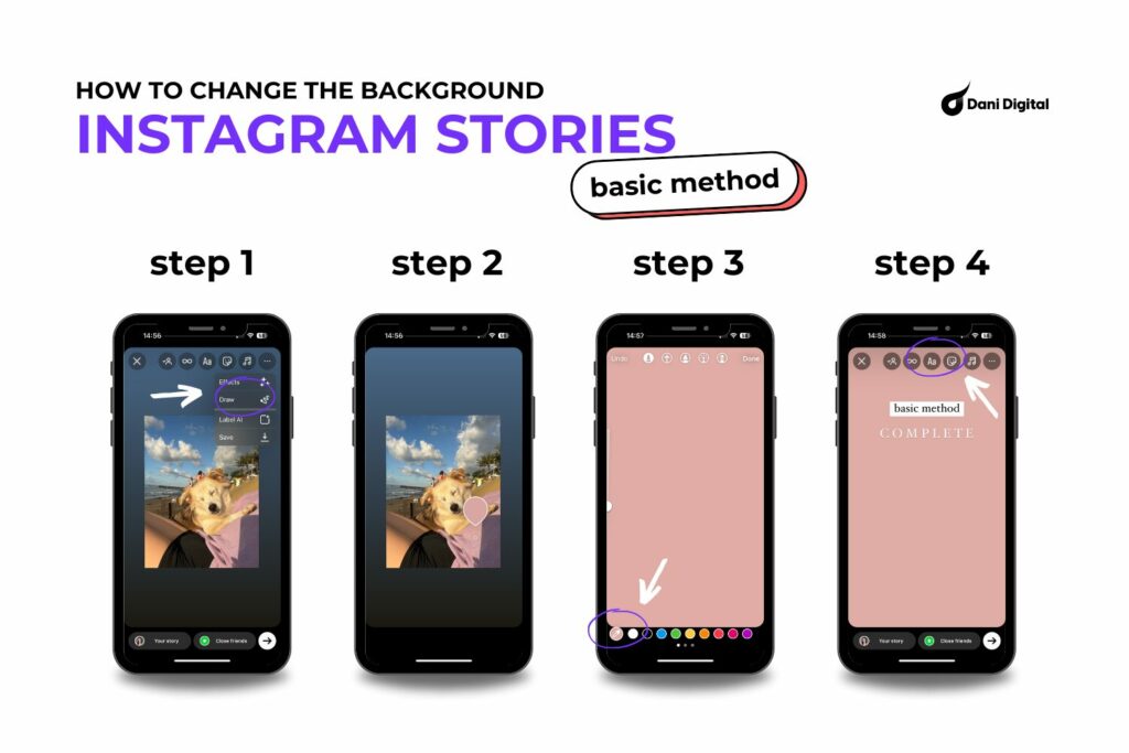 How to Change the Background on an Instagram Story | Dani Digital